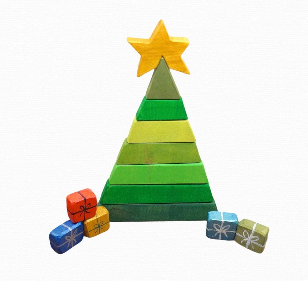 Christmas Tree Stacker | My little woodshop making learning fun since 2019